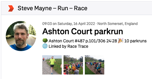 Race Trace // Celebrate your Race Results